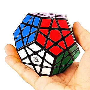 Megaminx Speed Cube, 3x3x3 Pentagonal Speed Cube Dodecahedron Magic Cube Puzzle Black