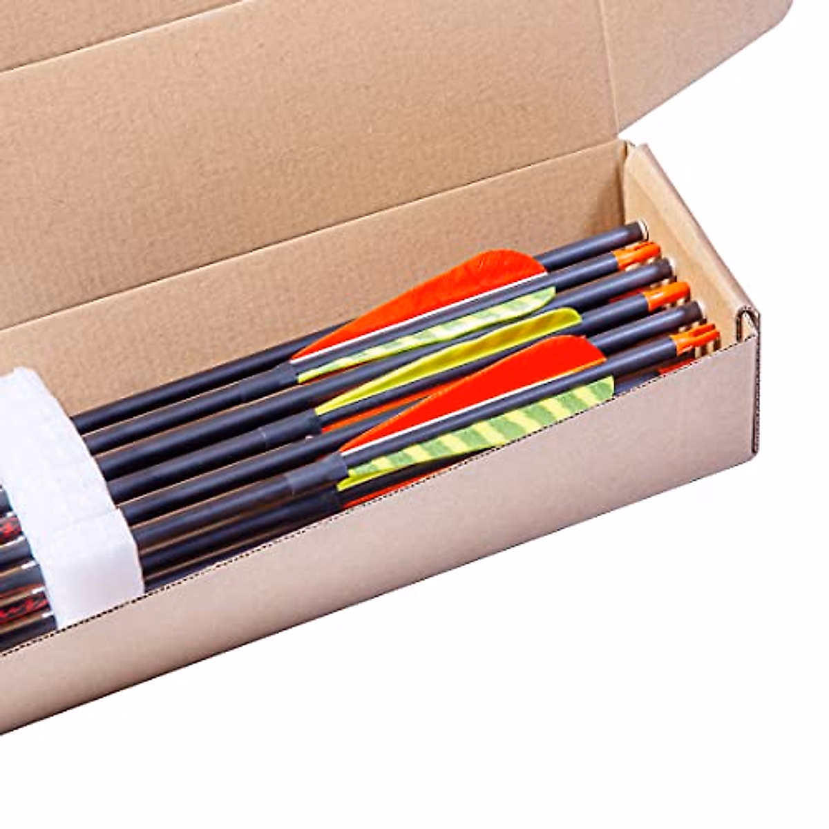 Pinals Traditional Archery 300 340 400 500 600 Spine Carbon Feather Arrows for Recurve Compound Bow Longbow Hunting Targets Arrow 12PCS 400 31"