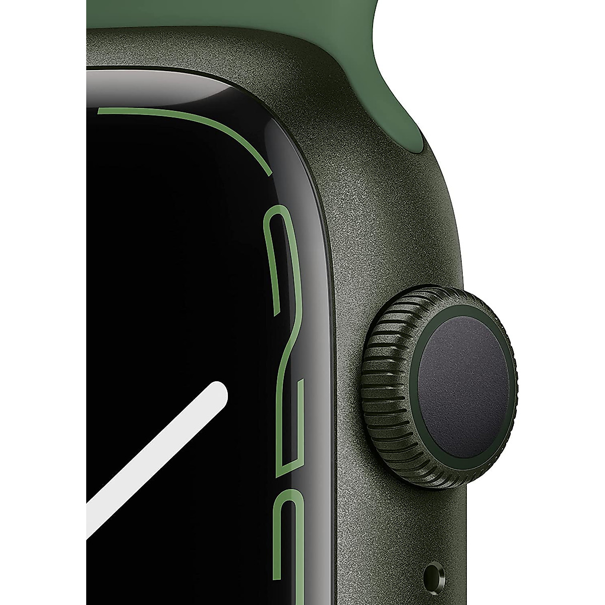 Apple Watch Series 7 (GPS, 45MM) - Green Aluminum Case with Clover Sport Band (Renewed Premium)