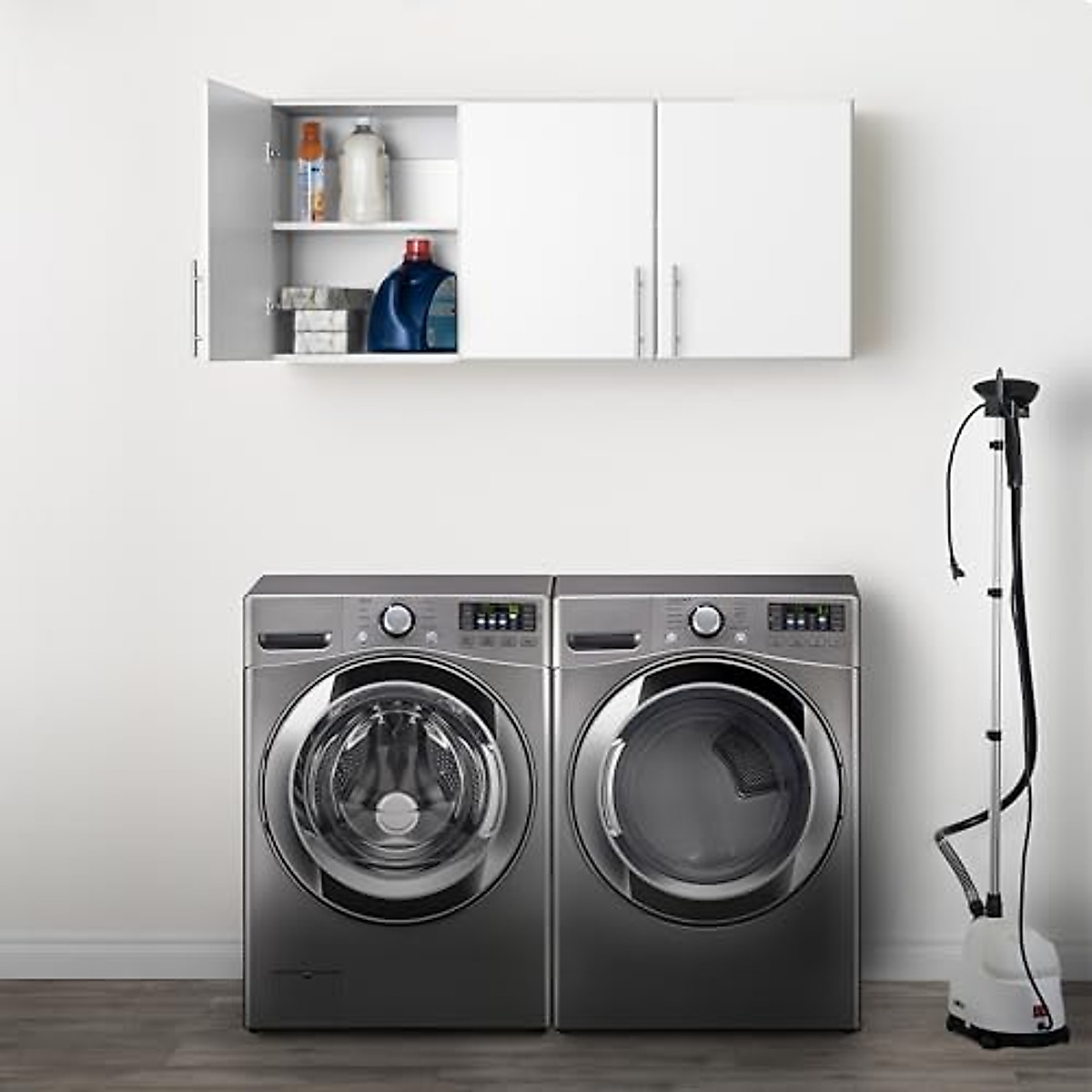 Prepac Elite 3-Door Wall Cabinet/Pantry Storage Cabinet | White, 54W x 24H x 12D | Versatile Garage Wall Cabinet by Prepac