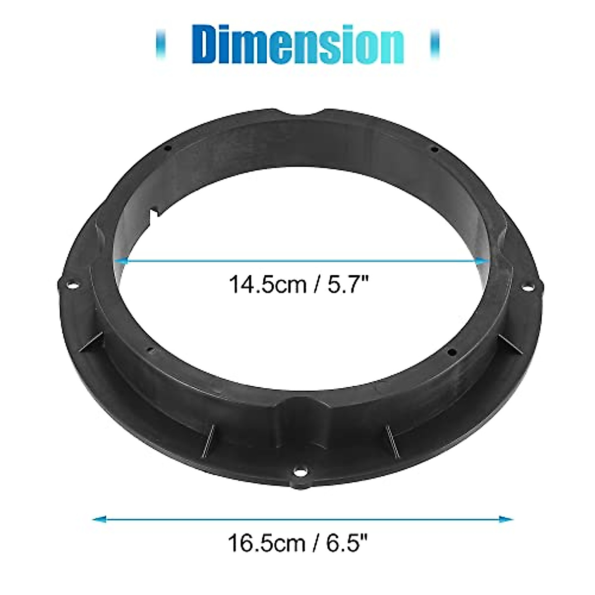 uxcell 2pcs 6.5" Speaker Spacer Rings Audio Subwoofer Speaker Mounting Adapter for Kia Sportage