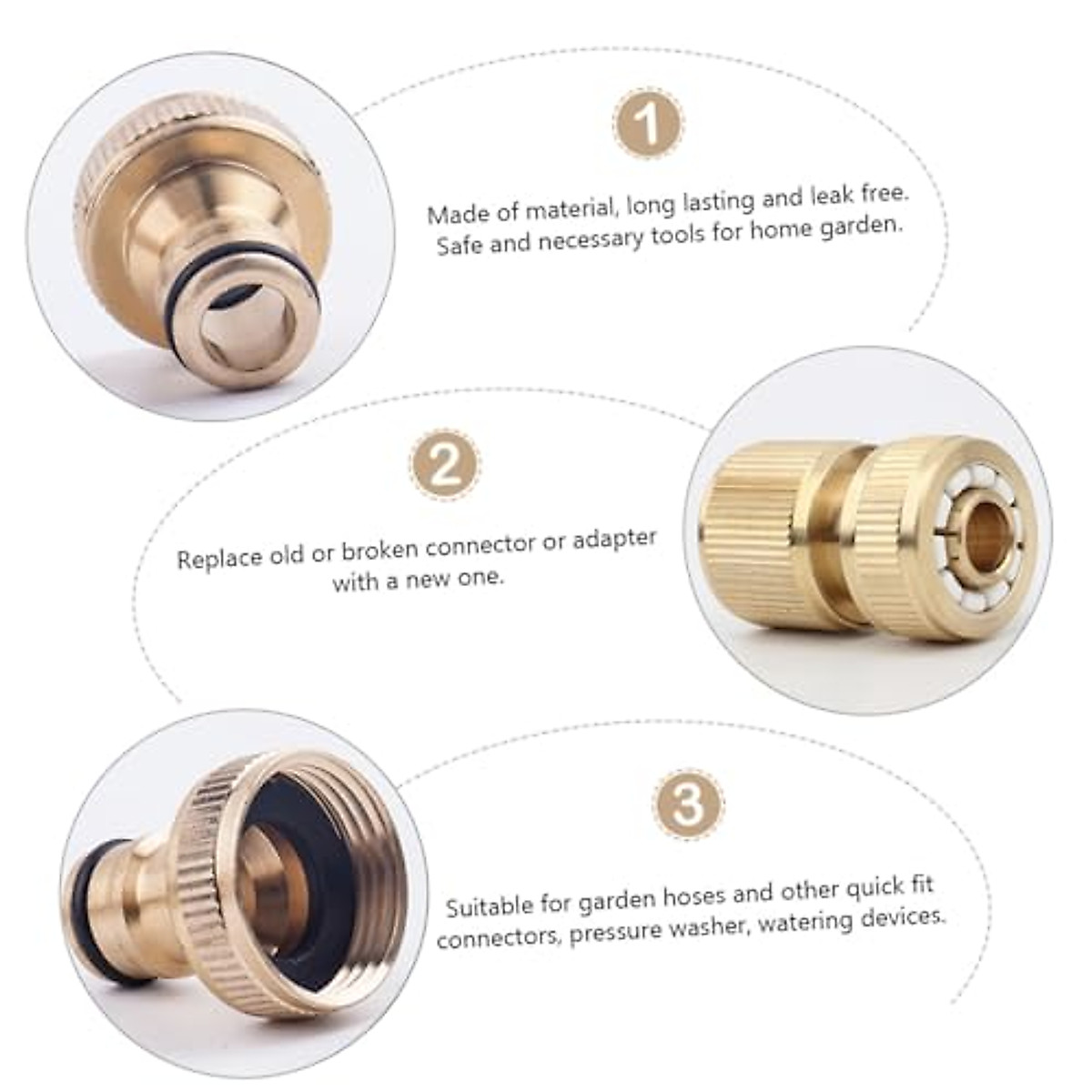 HANABASS 30 Pcs Pipe Connector Specialized Mesa Para Uñas Acrílicas Quick Connect Water Hose Fittings Quick Connect Hose Adapter High Pressure Washer Attachments Car Wash Hose