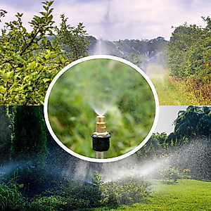 Garden Irrigation Sprinkler Misting Spray Nozzle Adjustable Watering Spray head G1/2'' Male Thread
