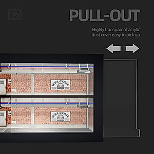 Sikivot Model car Display case 1/64 Scale,Simulation Garage Model,1:64 Wall-Mounted Band lamp Display Garage.