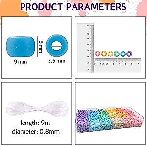 MAKERSLAND 2600+pcs Pony Beads Kit, 18 Colors Rainbow Kandi Beads Set Jewelry Making Kit, Multicolor Matte Plastic Beads Bulk Hair Beads for Braids for DIY Craft Friendship Bracelet Necklace Key Chain