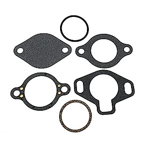 Jofynzo Thermostat Kit 160 Degree 807252Q5 and Gaskets Sleeve 23-806922 for Mercury for Marine for Mercruiser 4.3 5.0 5.7 V6 V8 Engine Replace 807252T5 807252T8 23806922 ‎ 807252T 5