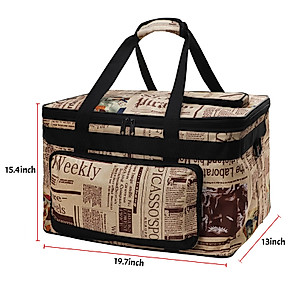 Portable Drawing Case Painting Supply Storage Organizer Art Travel Kit Craft Caddy with Handle Craft Organizer Tote Bag