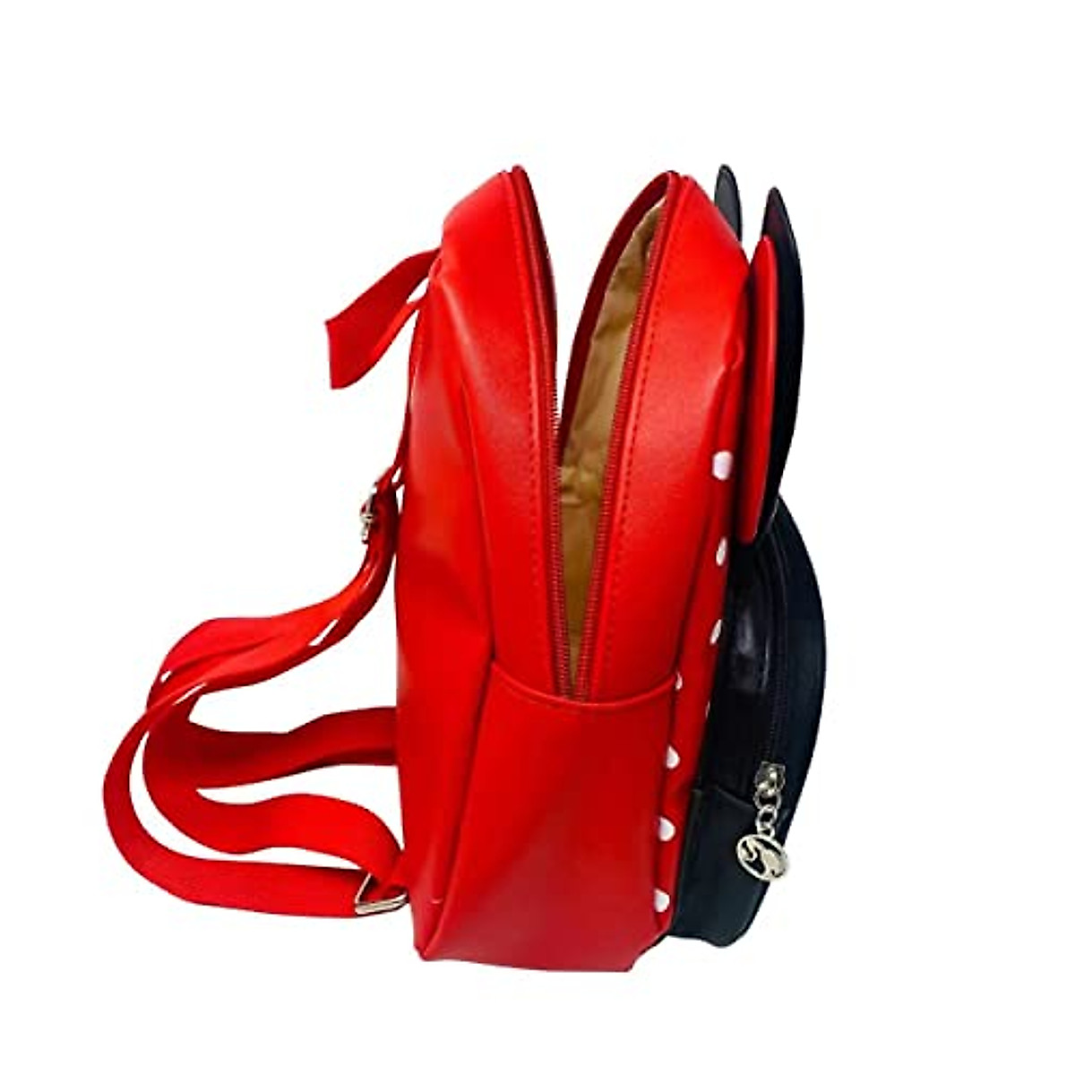 Children Girls Backpacks Mouse Ears Bows Spots Cute School Bags Going to School Travel Shopping Outings Decoration Children's Gift (black)