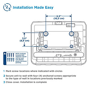 Pacific Blue Ultra 9" Mini Automatic Paper Towel Dispenser by GP PRO (Georgia-Pacific), Black, 54518, 14.1" W x 6.5" D x 11.1" H - New Version