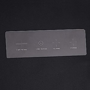Microscope Slides Reticle Calibration Slide Ruler Microscope Objective Micrometer Calibration Slide Glass Stage Micrometer DIV 0.01mm