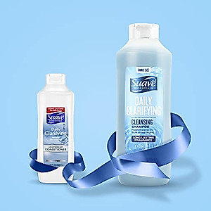 Suave Essentials Anti Residue Shampoo for Normal to Oily Hair Daily Clarifying Hair Shampoo with Deep Cleansers 30 oz