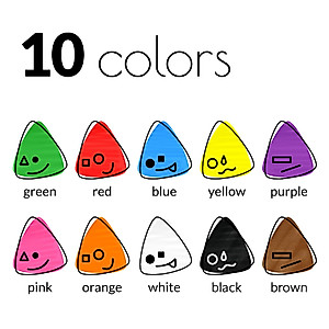 Funcils Liquid Chalk Markers for Chalkboard Signs, Blackboard, Window, Labels, Bistro, Glass, Car (10 Pack, 6mm) - Wet Wipe Erasable Ink Chalk Board Markers, Reversible Tip Liquid Chalk Pens