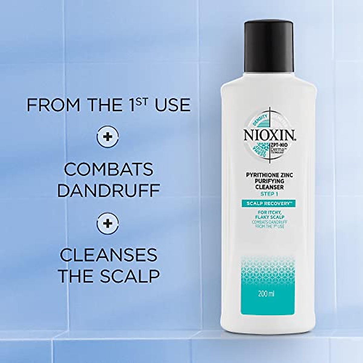 Nioxin Scalp Recovery Anti-Dandruff Medicating Cleanser Shampoo, 33.8 Fl Oz