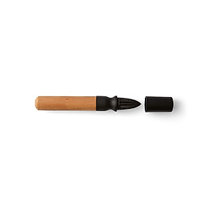 Rabbit 2-in-1 Muddler & Citrus Reamer, Beech Cocktail Muddler, Made from Solid Oiled, Wood/Black