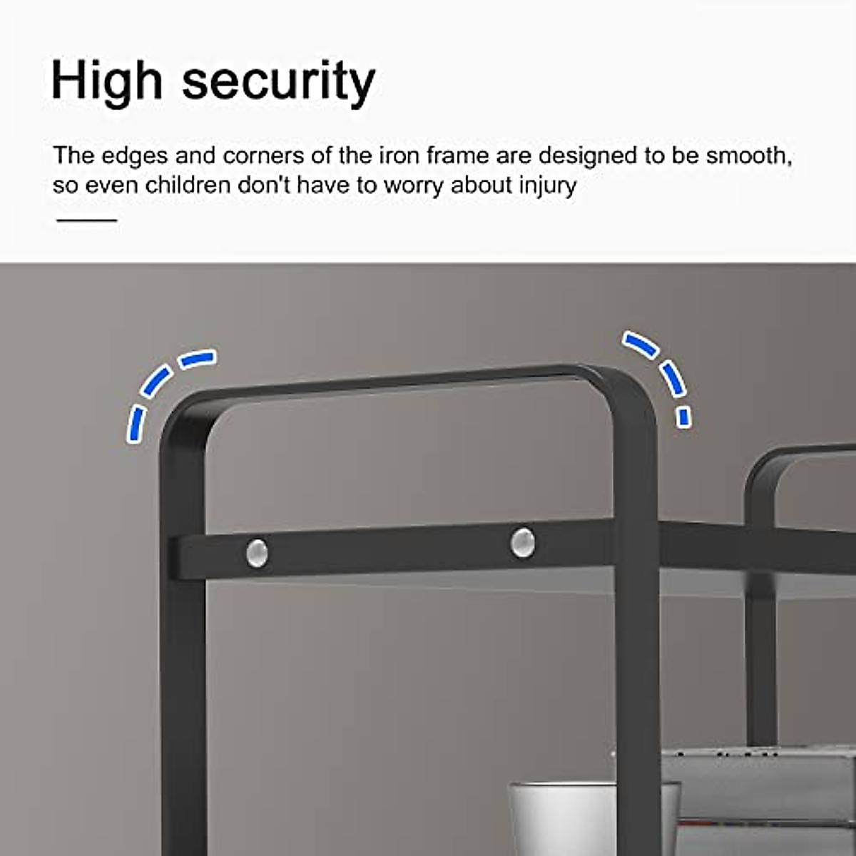 Modern 2 Tier Metal and Wood Storage Shelf - Multi-Purpose Bookshelf and Organizer for Home and Office - Easy Assembly, Stylish and Space-Saving Design in Black