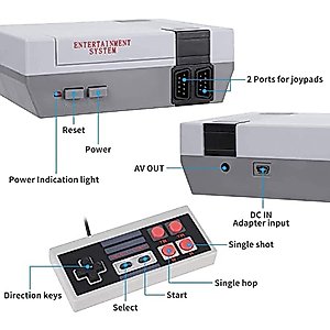 Retro Classic Game Console,Classic Video Games System Built-in 620 Games and 2 Classic Edition Controllers,Av Output Plug and Play,Retro Toys