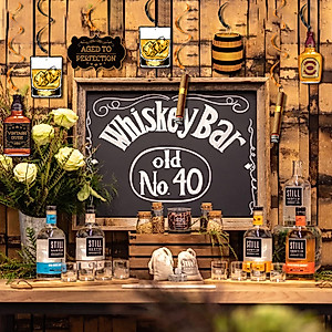 Whiskey Birthday Party Decorations for Men, Aged to Perfection Party Supplies Whiskey Beer Party Hanging Swirls Ceiling Streamers for 30th 40th 50th Birthday Decorations Cheers and Beers Party