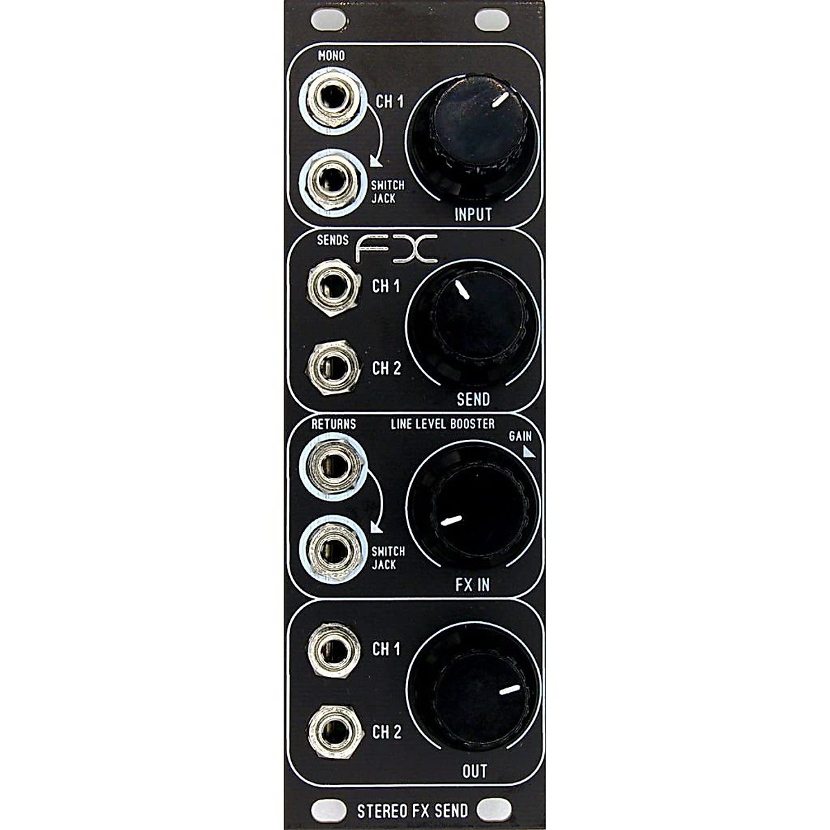 Blue Lantern Stereo FX Send and Return Eurorack Module
