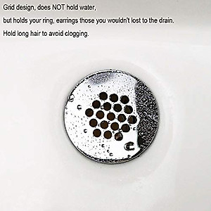 Vessel Sink Drain,Grid Drain Strainer Assembly with Overflow for Bathroom Sink, Made of Brass Matte Black Finish