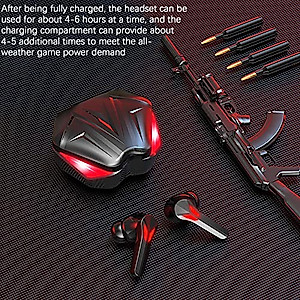 Digital Display Touch-Control Wireless Bluetooth Earbuds - Black Noise Reduction Headset Bluetooth 5.2 Stereo Earphones with Charging Case for Running Outdoor Office Driving Sports