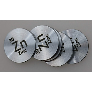 Zinc (Zn) 24.26mm Metal Disc 99.5% Pure for Collection or Experiments