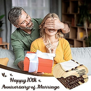 10 Year Anniversary Wedding Gifts for Wife Him Couples Blanket,10th Anniversary Wedding Gifts for Him Her Couple,10 Year Anniversary Tin Gifts,10 Year Anniversary Decorations,Throw Blanket 60"x50"