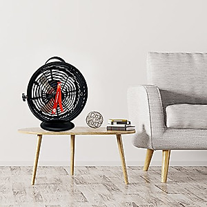 Himalayan Breeze HBM-7015A24 Matte Black, Portable Fan, Adds and Unique Ambiance to Any Room by WBM