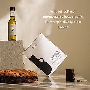 ELIA Olive Oil Cake Mix, Chocolate Espresso Organic Cake Mix, Hostess Gift, Organic and Non-GMO Baking Mix, Greek Extra Virgin Olive Oil Included, Natural Mediterranean Dessert, Foodie Gift, Chocolate Espresso, Pack of 1