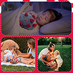 COVID-19 Educational Super Soft Microbe Plush - 10'' Inch Size - Novelty Plushy Toy - SARS-CoV-2 Molecule Stuffed Animal, Gray