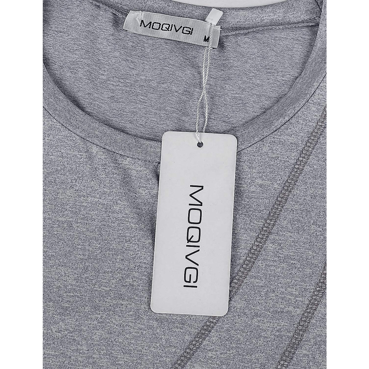 MOQIVGI Workout Tops for Women Short Sleeve Loose Fit Sweat Wicking Round Neck Activewear Yoga Muscle Sprots Gym Shirts Summer Athleisure Womens Clothes Grey Medium