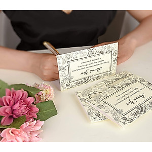 SUPREME IMPRESSION Funeral Thank you Cards with Envelopes - 24 Pack Sympathy Note Cardset - All Cards are Blank Inside For Photo or Personalized Message to Friends & Family