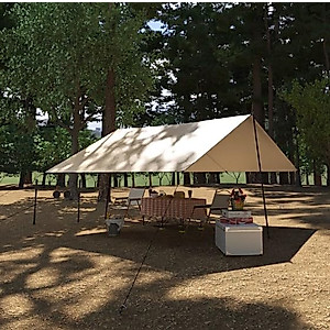 Tent Poles Replacement, Tent Accessories, Camping Tent Pole, Tent Support Rod Kit 2 Poles 4.9M Fiberglass Adjustable Tent Tarp Poles Replacement Tent Pole Kit for Awning Poles Camping Hiking