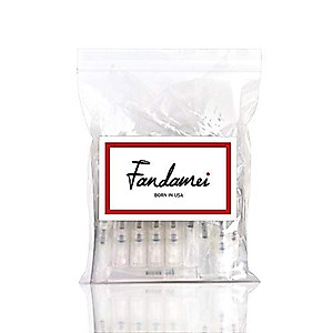 Fandamei 60 Pack 3ml Mini Clear Plastic Spray Bottle Empty Cute Perfume Atomizer for Cleaning, Travel, Essential Oils, Perfume.