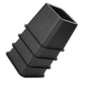 DOITOOL 4pcs Table Leg Protectors Silicone Table Protector Carpet Protector for Furniture Legs Heavy Duty Furniture Lifter Mattress Risers Square Bumper Protective Agent Heightener Floor