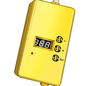 Immersion Water Heater, 1500W Portable Electric Submersible Water Heater with Timer, Stainless Steel Guard Cover and Digital Thermometer for Home Travel Camping