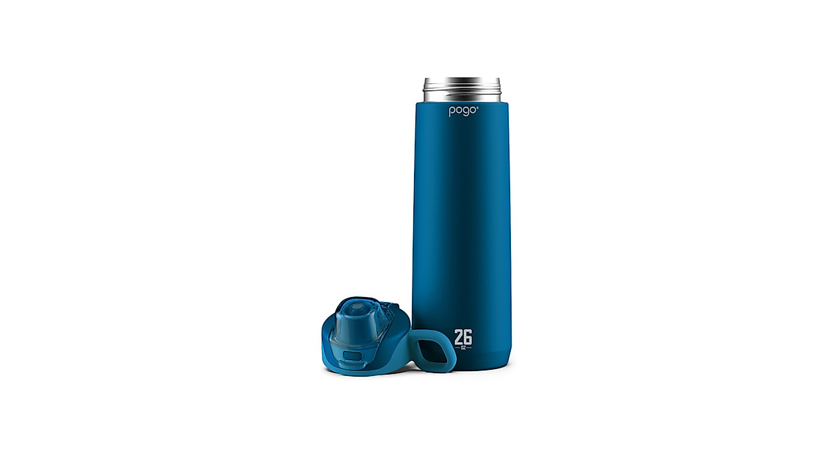 Pogo Active Vacuum Insulated Steel Water Bottle – Leak Proof & Keeps ...