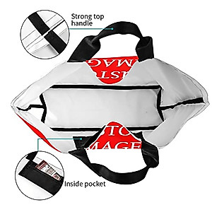 Personalized Shoulder Bag with Custom Text Photo Tote Bag for Women Red One Size