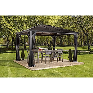 Sojag Outdoor 10' x 10' Verona Hardtop Gazebo Outdoor Sun Shelter