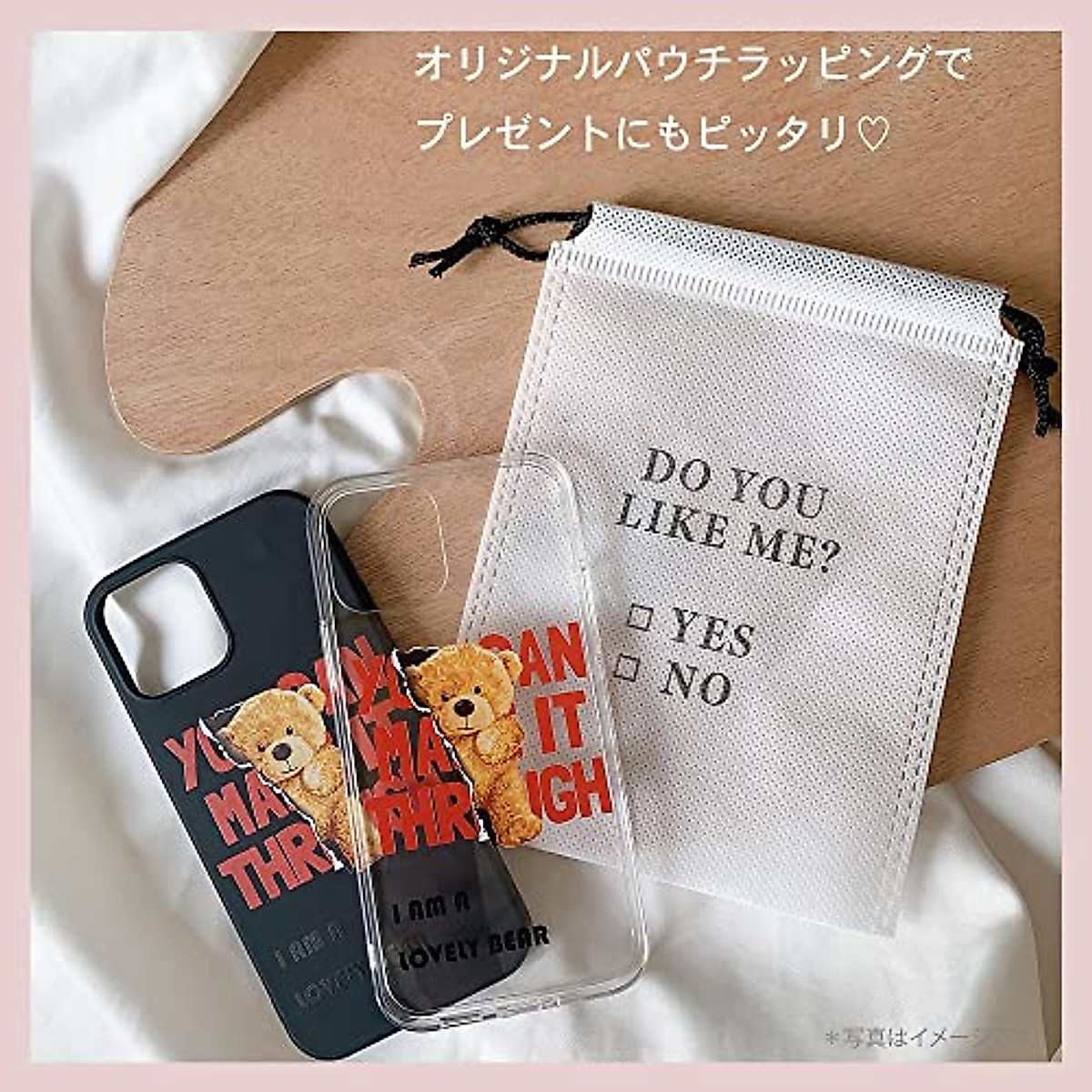 ONLYOU GRIPTOK Phone Grip Korean Grip Tok Taiyaki Design Funny Unique Cute Phone Stand Drop Prevention Just Stick On Custom Pair Women's (Brown)