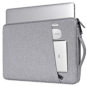 Laptop Sleeve 15.6 Inch, 16 Inch Laptop Case Cover for Lenovo IdeaPad/ThinkPad, HP Victus 15.6" Gaming Laptop/HP Pavilion/Envy x360, ASUS VivoBook Notebook, Dell Inspiron Carrying Bag, Light Grey