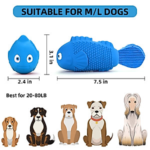 WinTour Dog Chew Toys for Aggressive Chewers, Squeaky Dog Toys, Almost Indestructible Dog Toys for Aggressive Chewers, Durable Tough Dog Toys for Medium Large Breed Dogs with Bacon Flavor