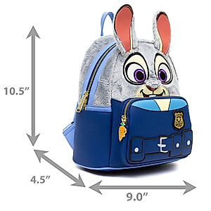 Loungefly Disney Zootopia Judy Hopps Cosplay Mini Backpack, Faux Fur
