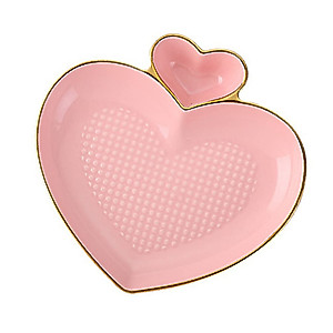 Sashimi Plates Heart Shaped Ceramic Dinner Plate Tableware Plate Dessert Salad Plate Breakfast Serving Tray Porcelain Serving Platters Sushi Serving Boat
