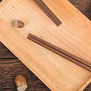 Mannice Wood Chopsticks, Reusable Chopsticks Dishwasher Safe Wooden Chopstick for Kitchen Restaurant Noodles Sushi Ramen Cooking Eating Chopstick