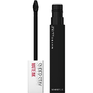 Maybelline SuperStay Matte Ink Liquid Lipstick, Long Lasting High Impact Color, Up to 16H Wear, Thrill Seeker (Matte Black Lipstick)
