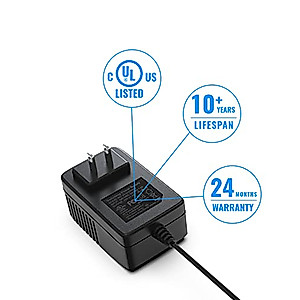 TMEZON 12V 3A Power Supply Adapter 100~240V AC to DC 3 Amp 36W 5.5mm x 2.1mm for 12volt 1A 2A 2.5A Wall Plug Long 8 Foot Cord UL Listed LED Strip Lights CCTV Security Camera Router