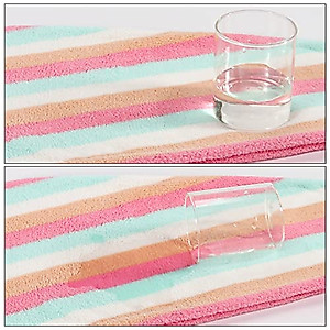 AuroTrends Microfiber Hair Towel 2Pack, Hair Towel Wrap for Women/Kids- Super Absorbent Soft Microfiber Towel for Hair, Hair Drying Towels for Long/Thick/Fine/Curly Hair (Set of 2, Rainbow)