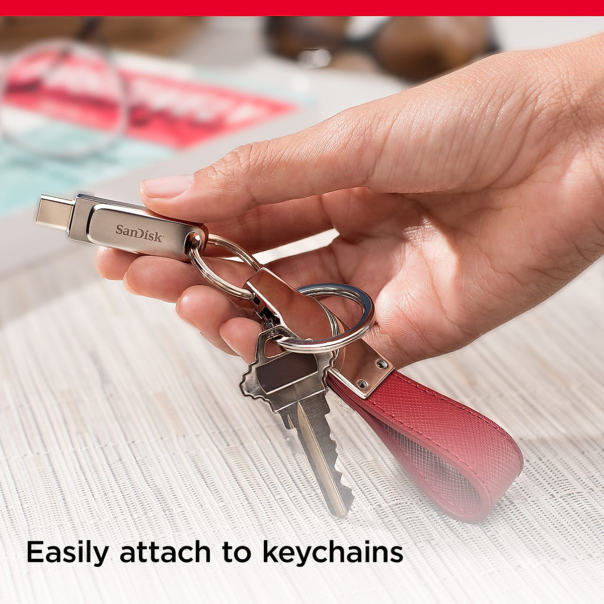 SanDisk 256GB Ultra Dual Drive Luxe USB Type-C - SDDDC4-256G-G46, Black