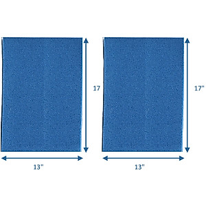 SagsAway Large 2 Piece 1.5in Thick Cushion Insert Kit for Immediate Lasting Support of 1 Saggy Seat. Two13x17in Pieces of Military Grade Foam Adds Thickness, Delays Replacing Sofa
