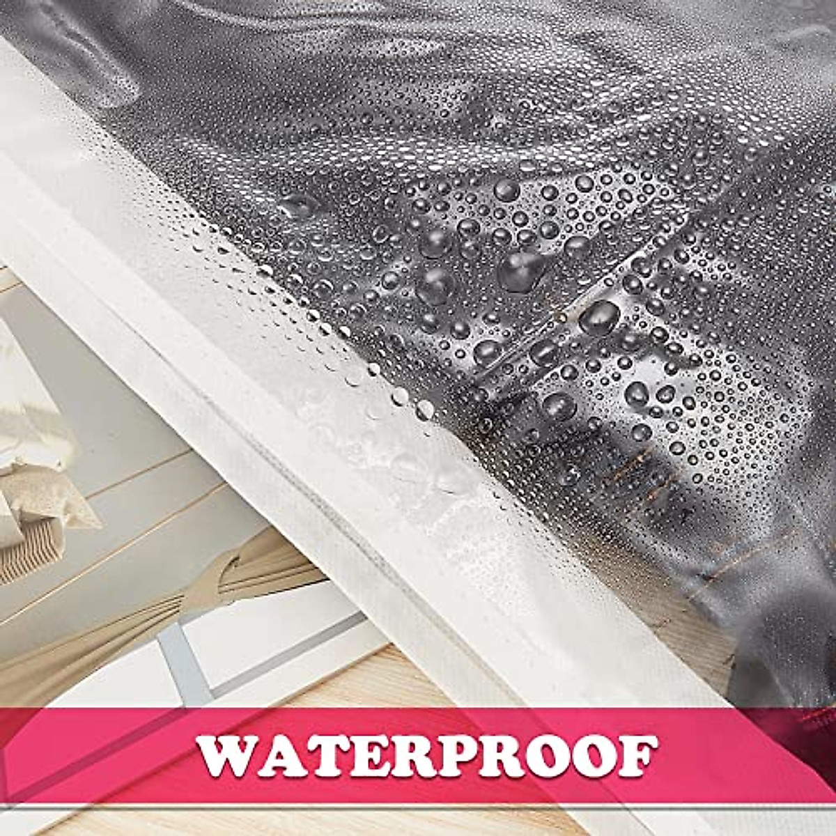 Dance Costume Garment Bag PVC Plastic Bag Holder Clear with Garment Rack Hanging Pack to Dance Bag Children Clothes Storage Costume Bags Organizer Zipper Pockets for Kid Girls, 23.6 x 35.4 In(6 Pcs)